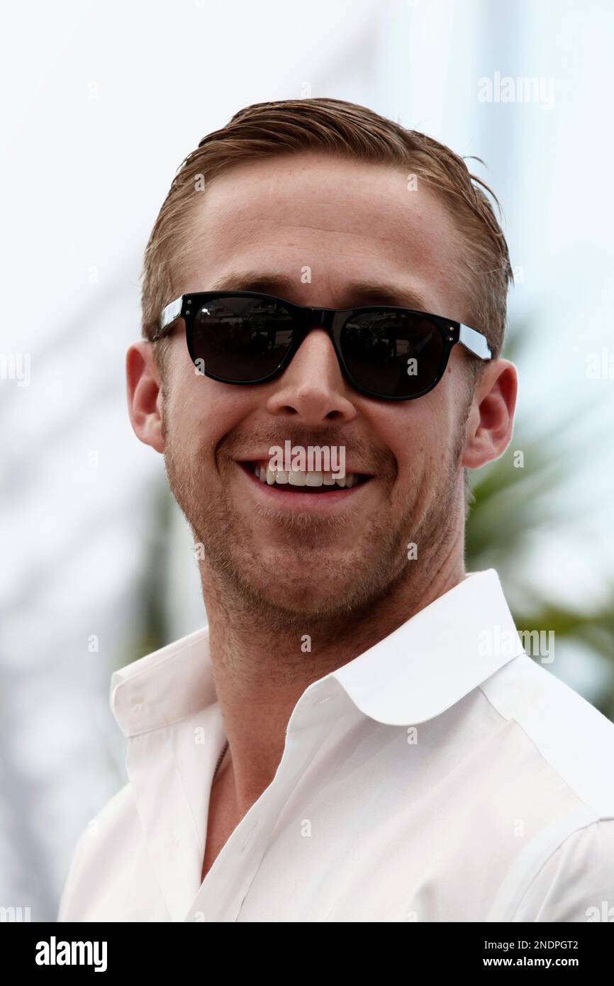 Actor Ryan Gosling poses during a photo call for the film "Blue ...