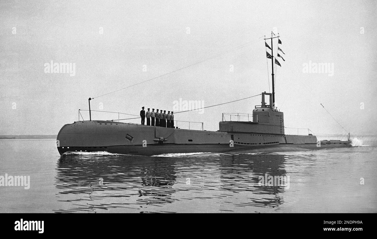 HMS Swordfish Submarine at Portland on April 11, 1933. (AP Photo/Staff ...