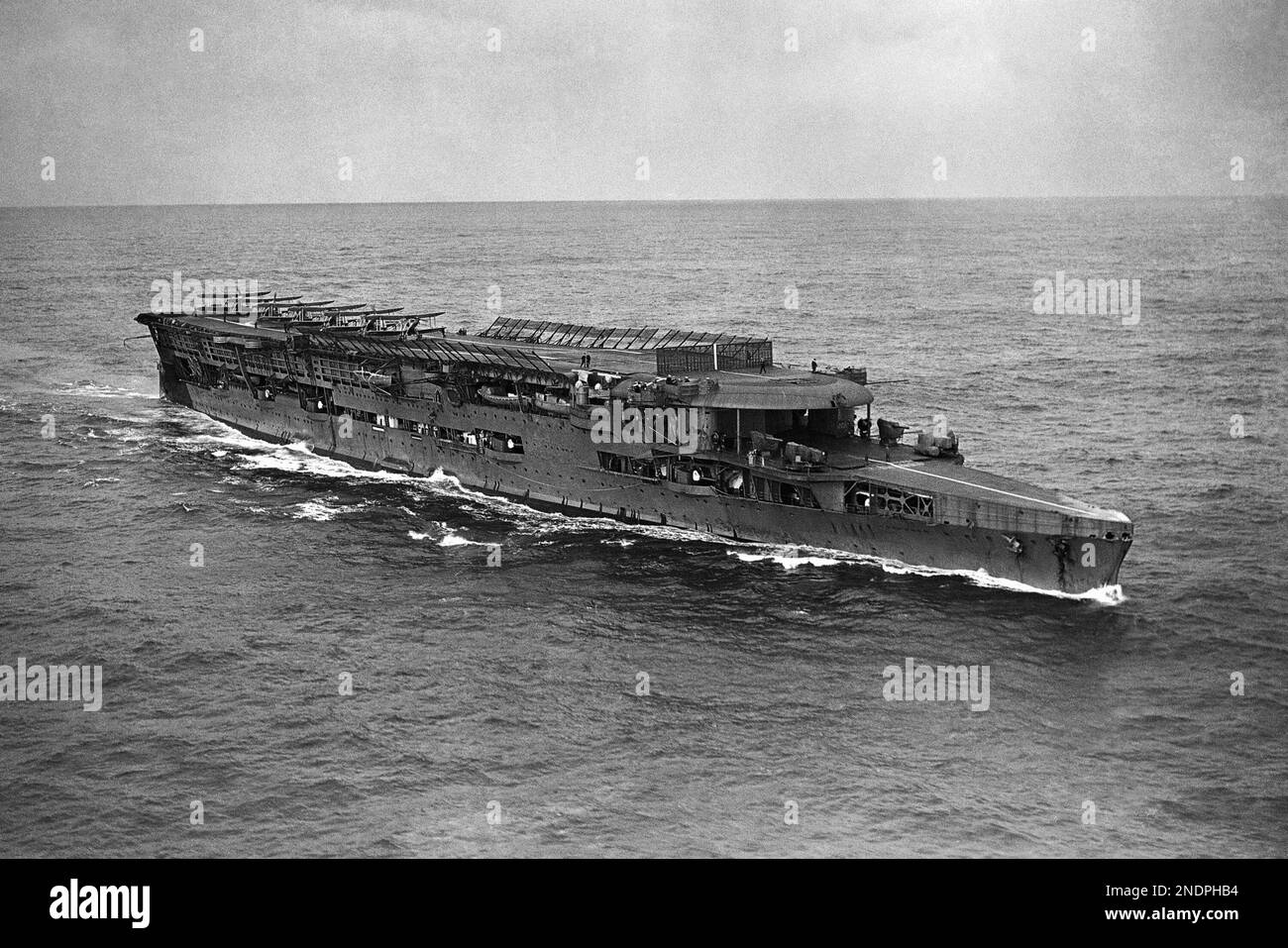 Britain's aircraft carrier HMS Furious at sea on April 16, 1933. (AP ...