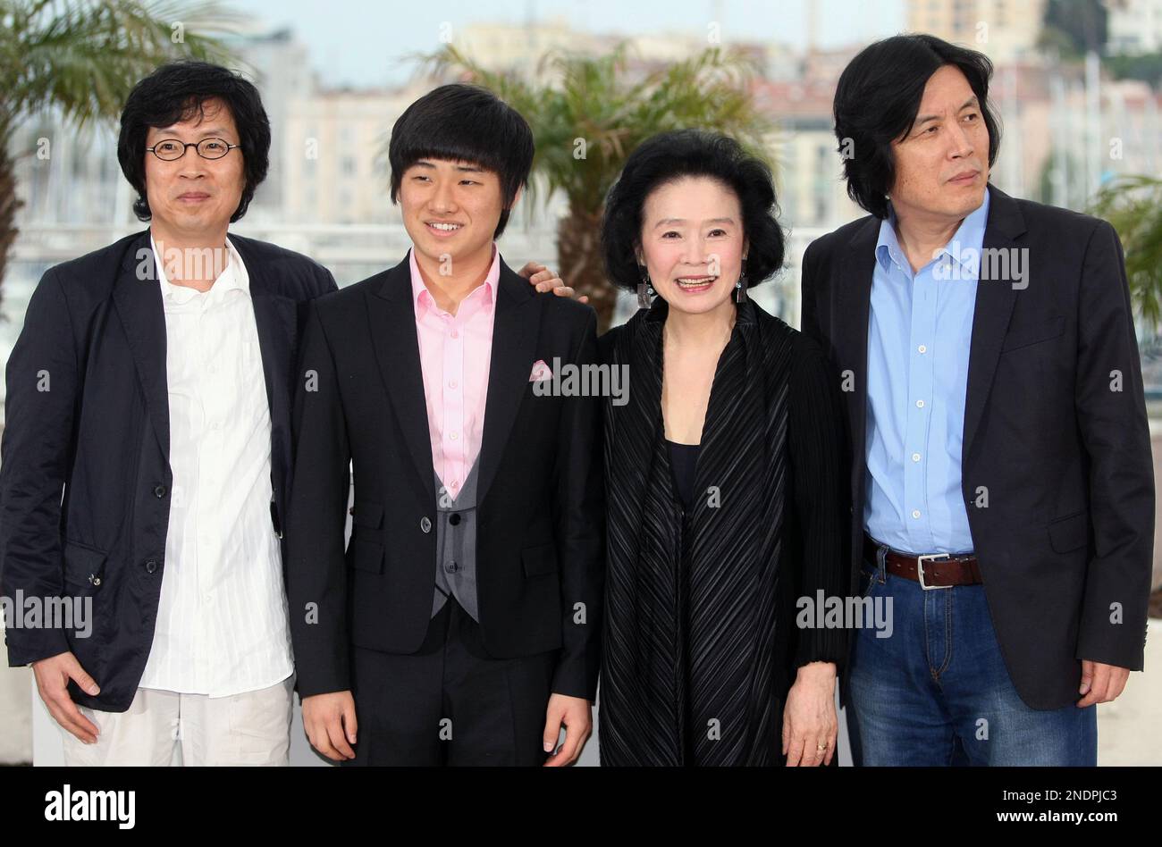 From left, producer Lee Joondong, actor Lee David, actress Yun Junghee ...