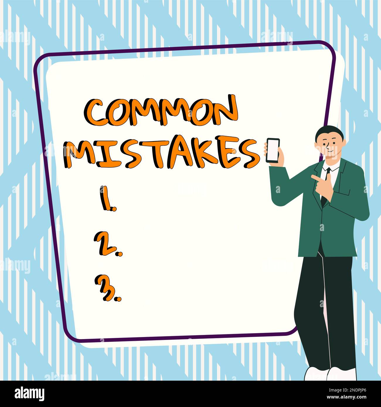 Sign Displaying Common Mistakes Business Overview Actions That Are