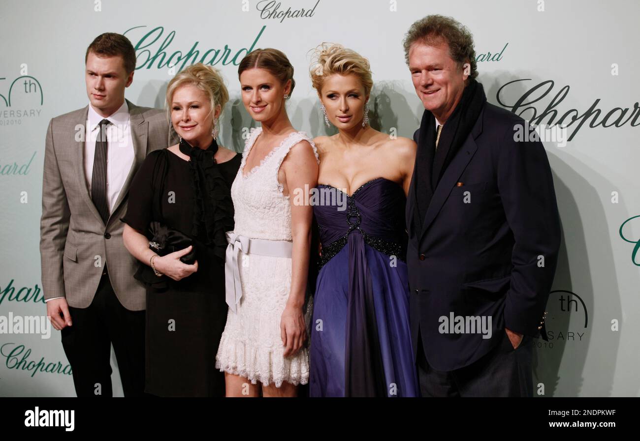 From left, Barron Nicholas Hilton, Kathy Hilton, Nicky Hilton, Paris ...