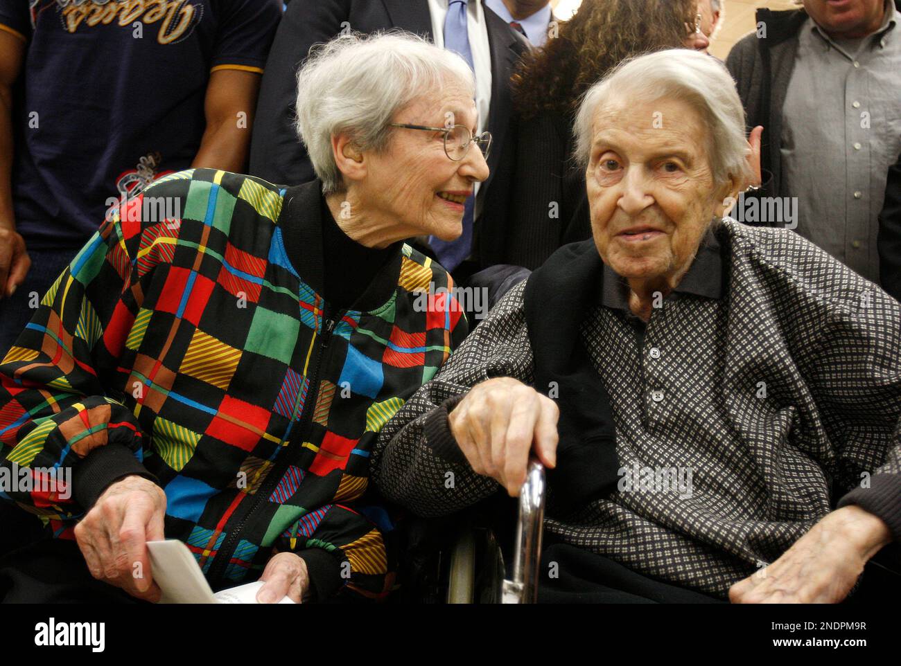 Margaret Lambert, 96, tells her husband Bruno Lambert, 99, to smile for ...