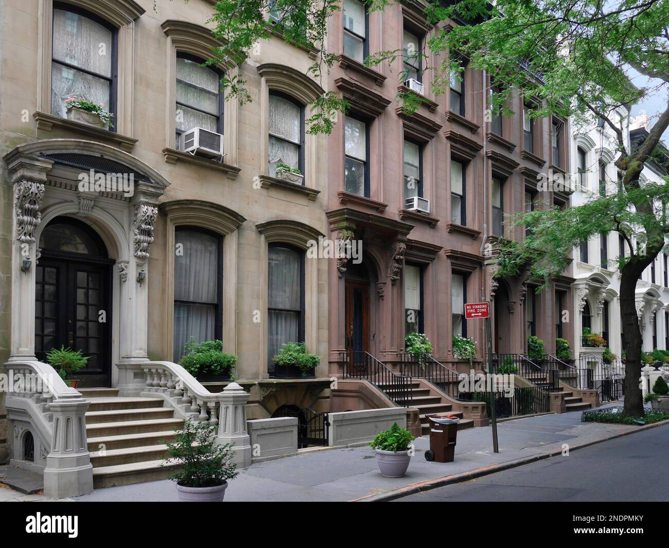 An attractive street of well preserved 19th century townhouses in the ...
