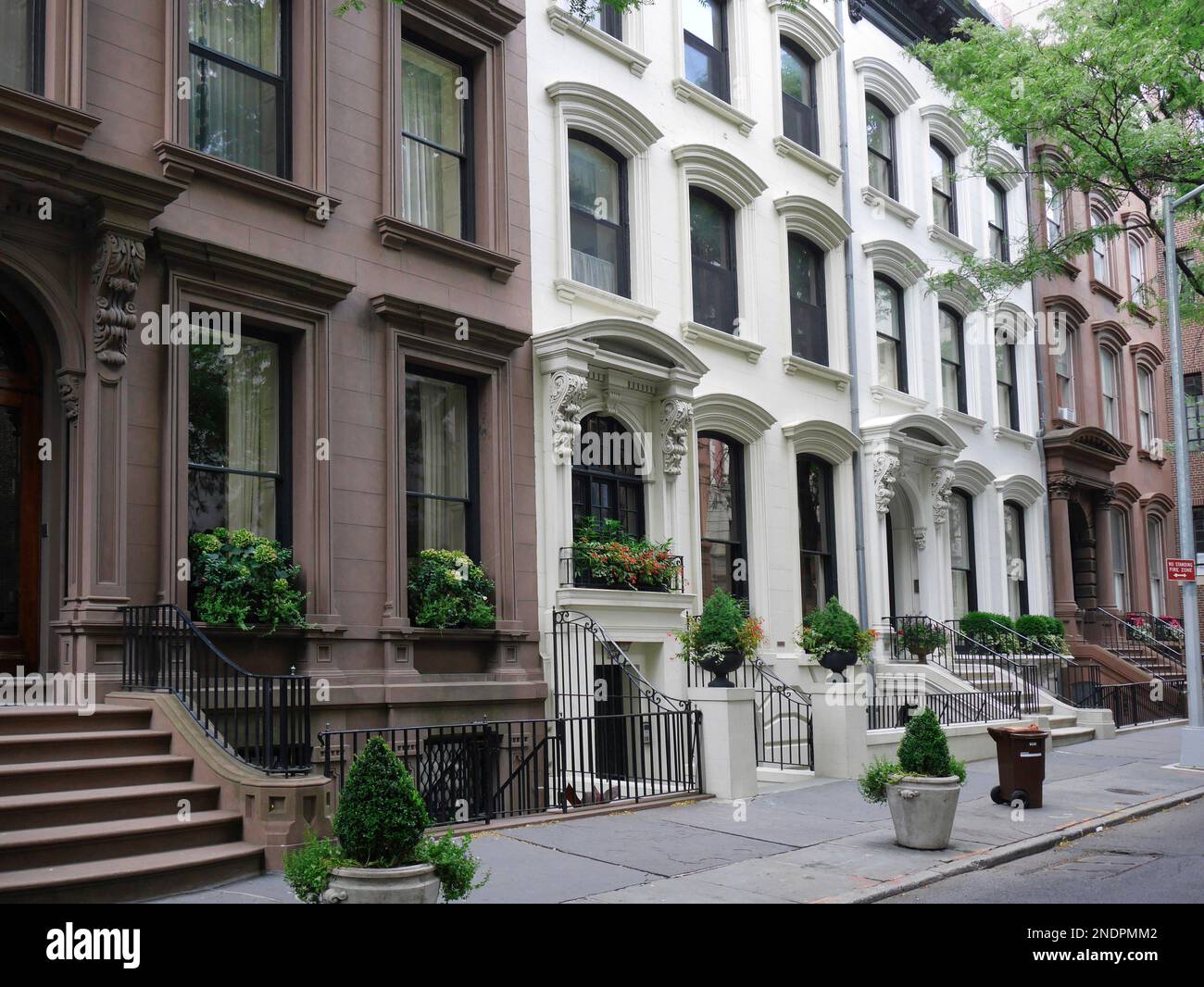 An attractive street of well preserved 19th century townhouses in the ...