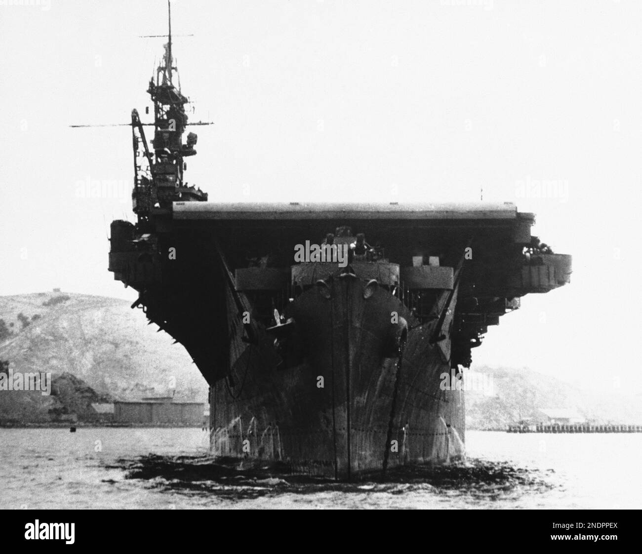 This new addition to the air fleet is a converted cruiser, as seen from ...