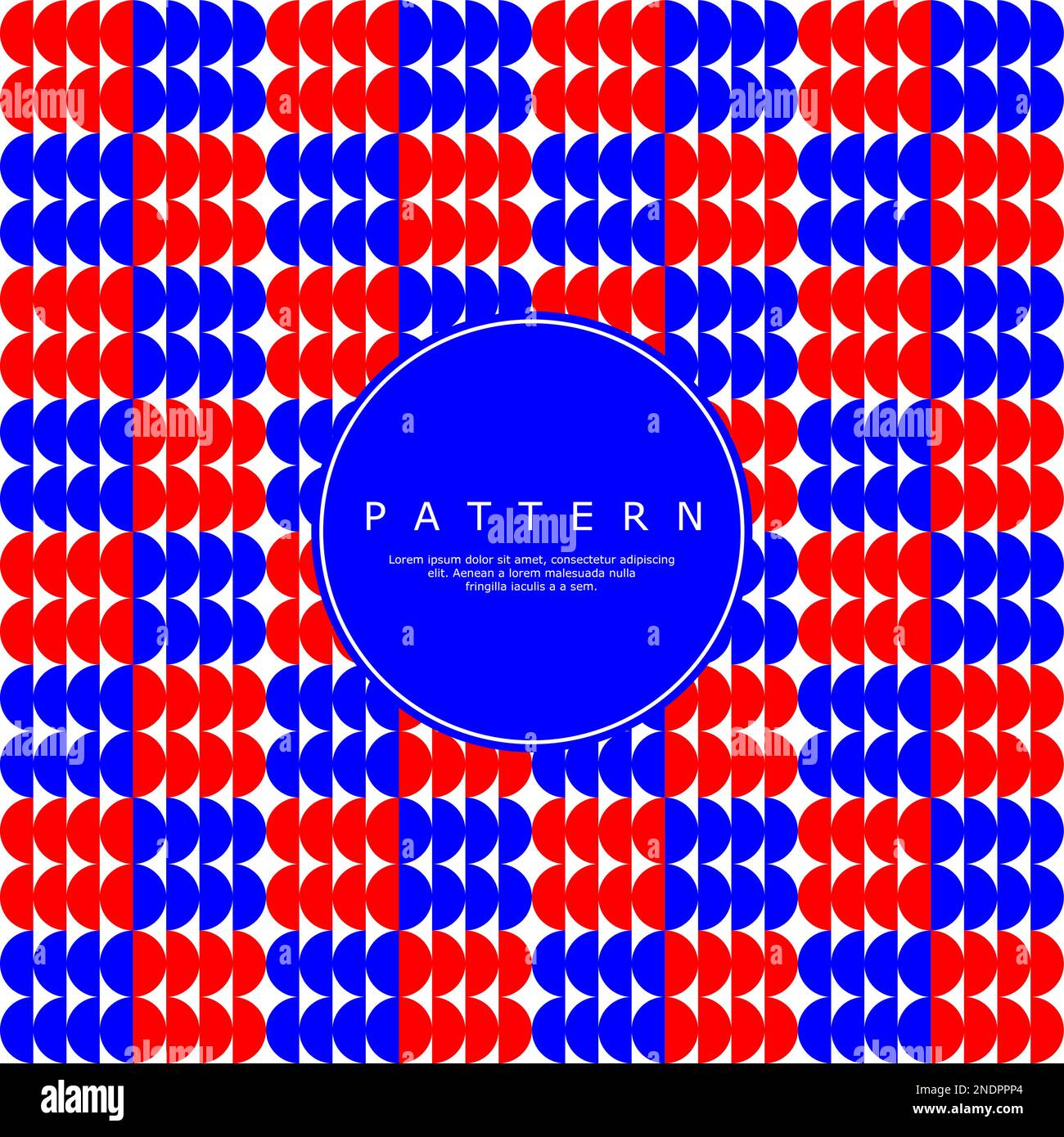 Modern half circle abstract seamless pattern design. Semi rounded ...