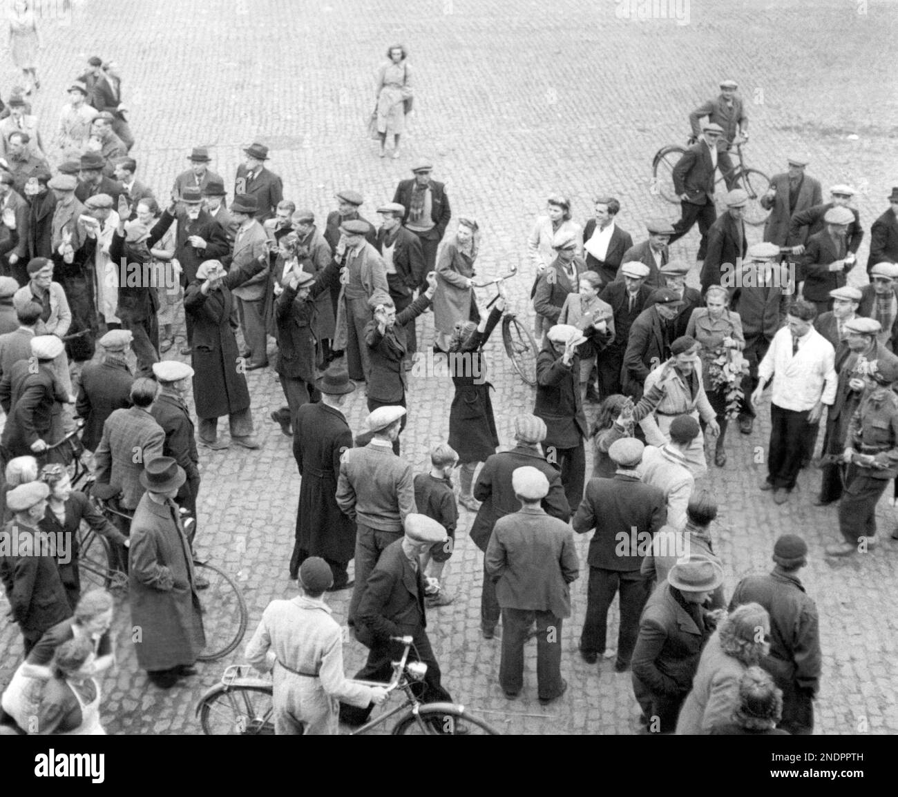 The White Army, the Belgium Army of the interior, rounder up German ...