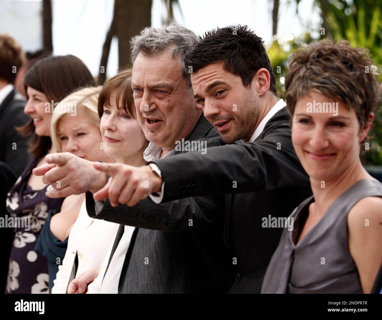From right, actress Tamsin Greig, actor Dominic Cooper, director ...