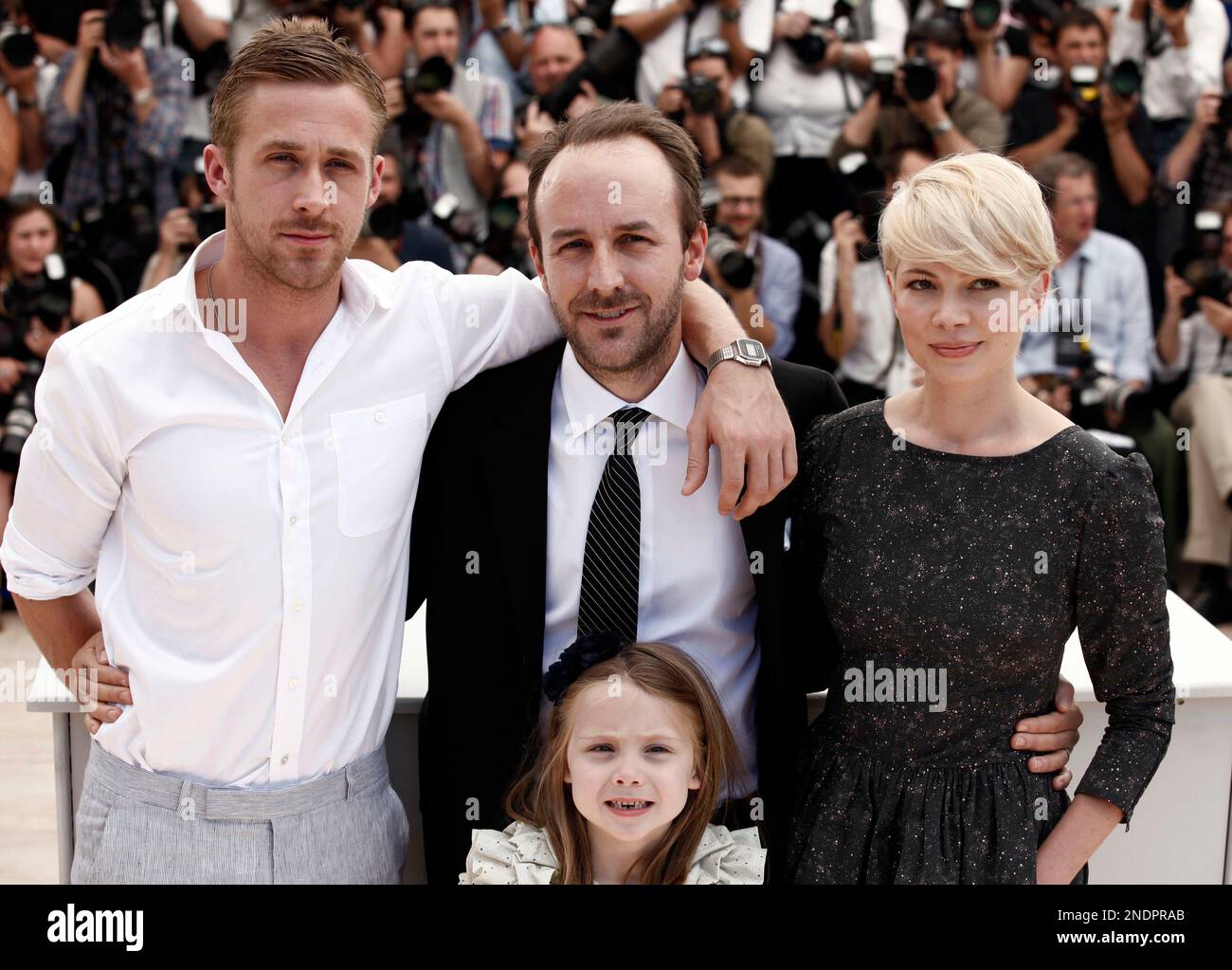 From left, actor Ryan Gosling, actress Faith Wladyka, director Derek ...