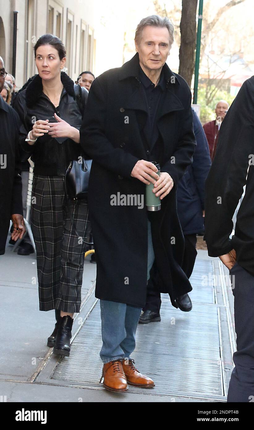 New York, NY, USA. 15th Feb, 2023. Liam Neeson at The View in New York ...