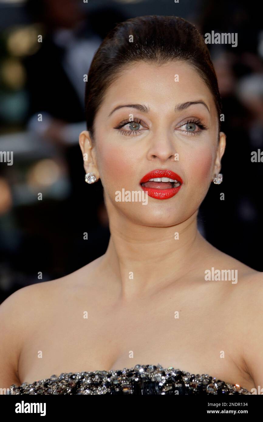 Actress Aishwarya Rai arrives for the screening of "Tournee", at the ...