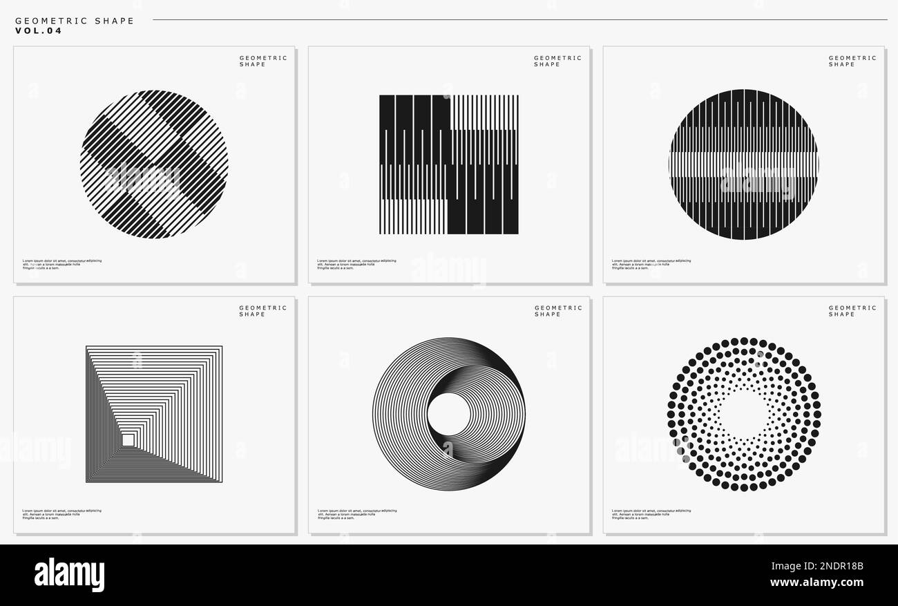 Modern line abstract logo design graphic set. Geometric lines abstract ...