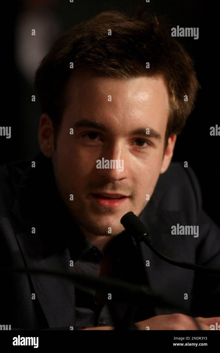 Actor Gregoire Leprince-Ringuet attends a press conference for the film ...