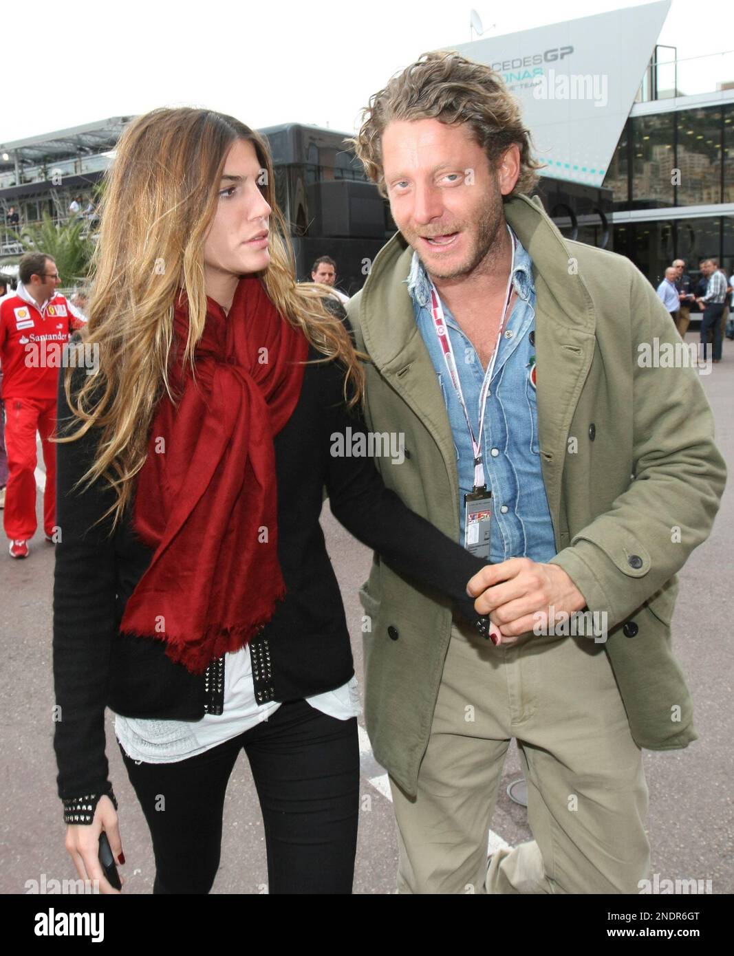 Agnelli family heir Lapo Elkann walks with his partner Bianca ...
