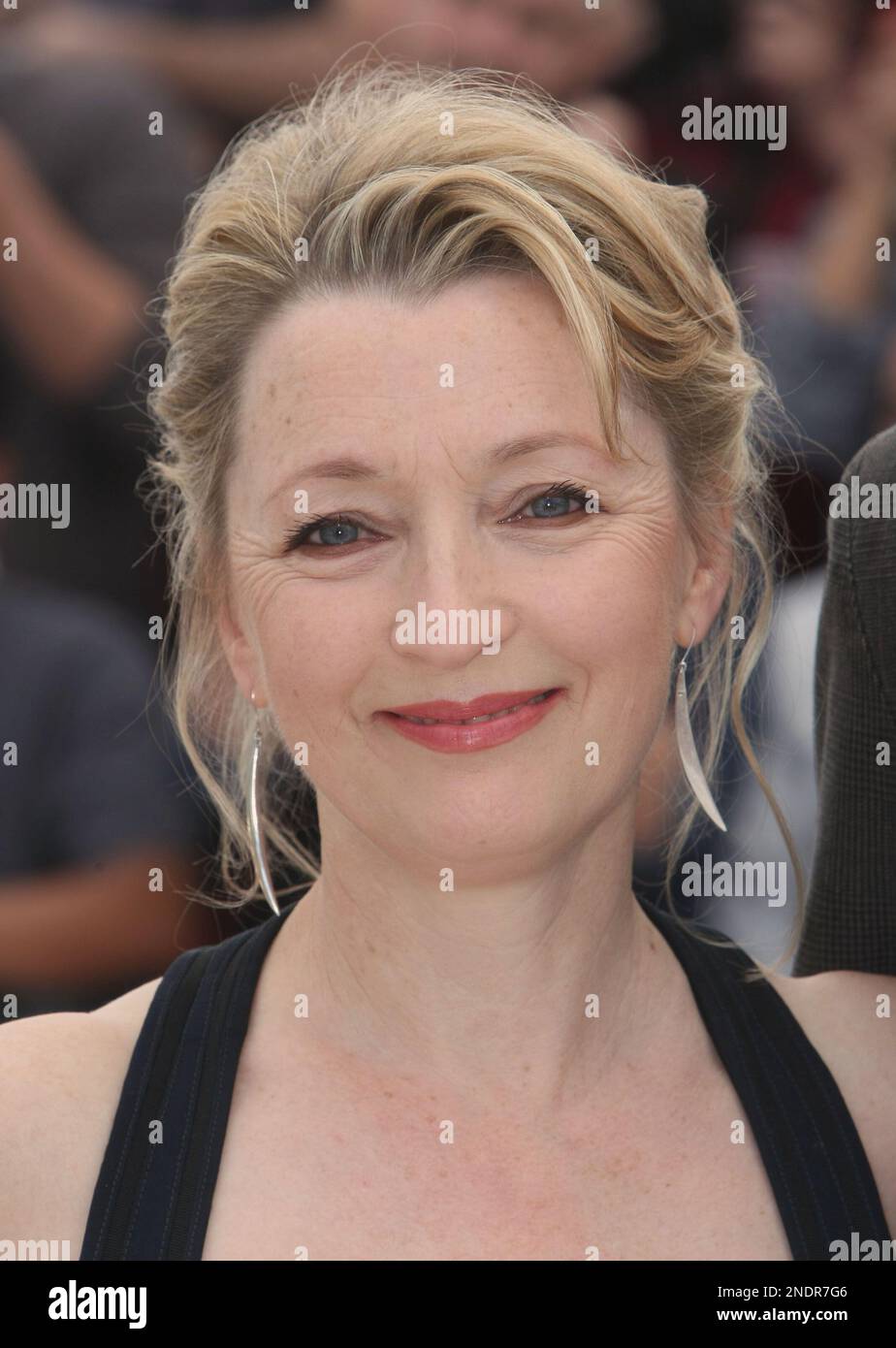 Actress Lesley Manville poses during a photo call for the film "Another ...