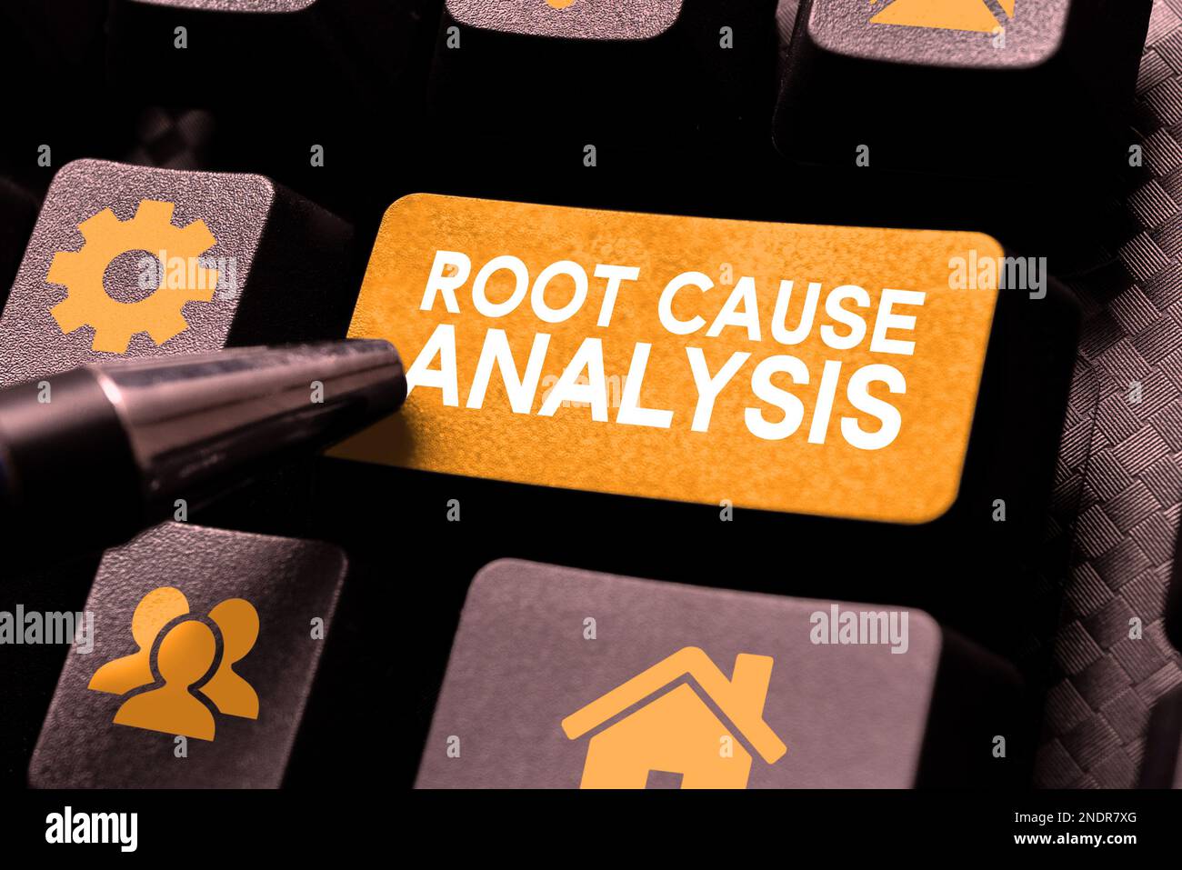 Text sign showing Root Cause Analysis. Business showcase Method of ...