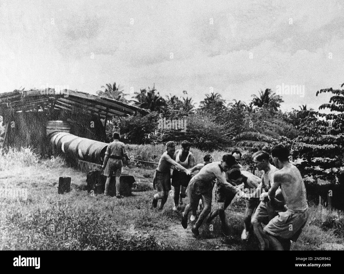 Guarding the seaward approaches at Singapore, the key-point in Britain ...