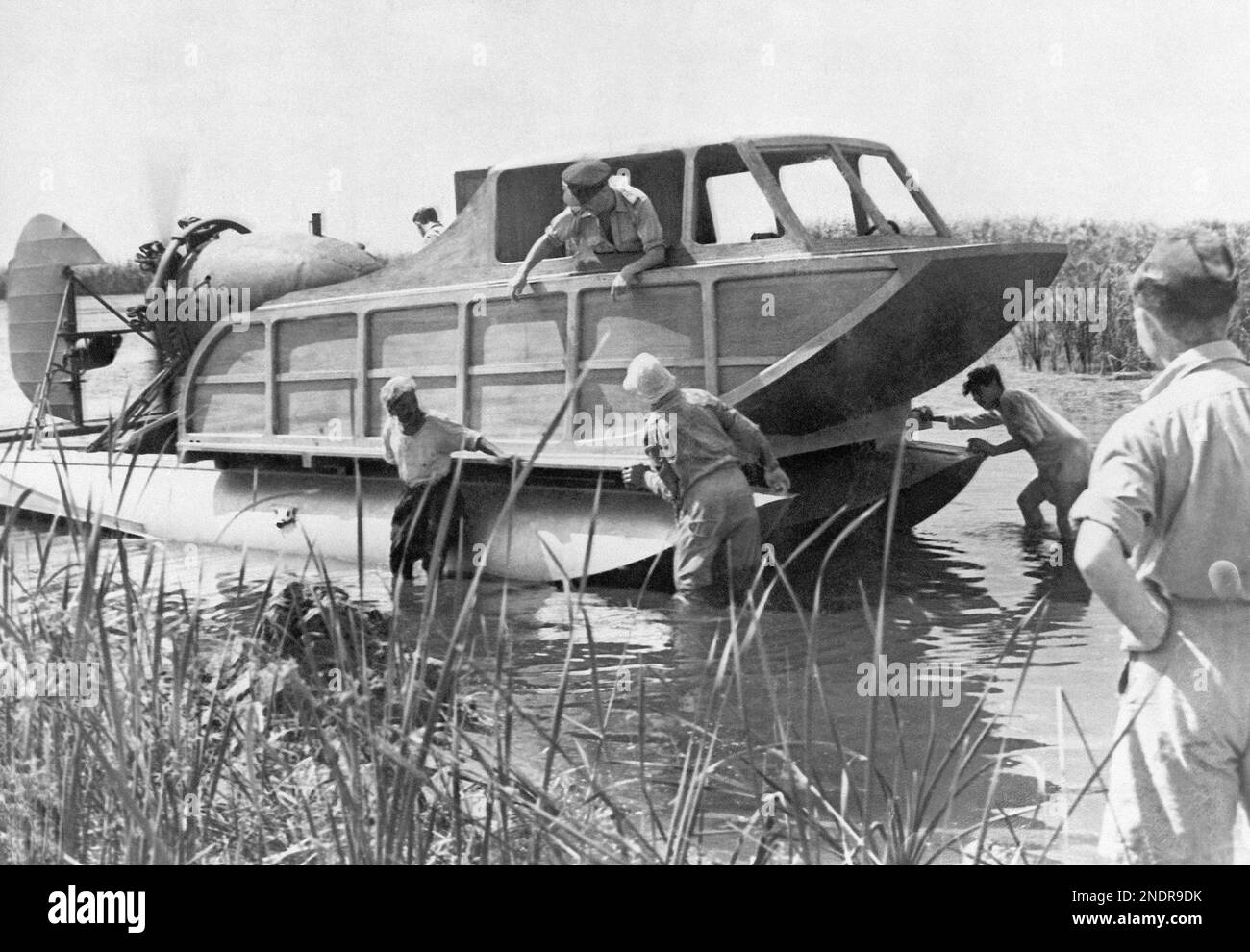 This hydroplane is part of the R.A.F. rescue service in the Middle East ...