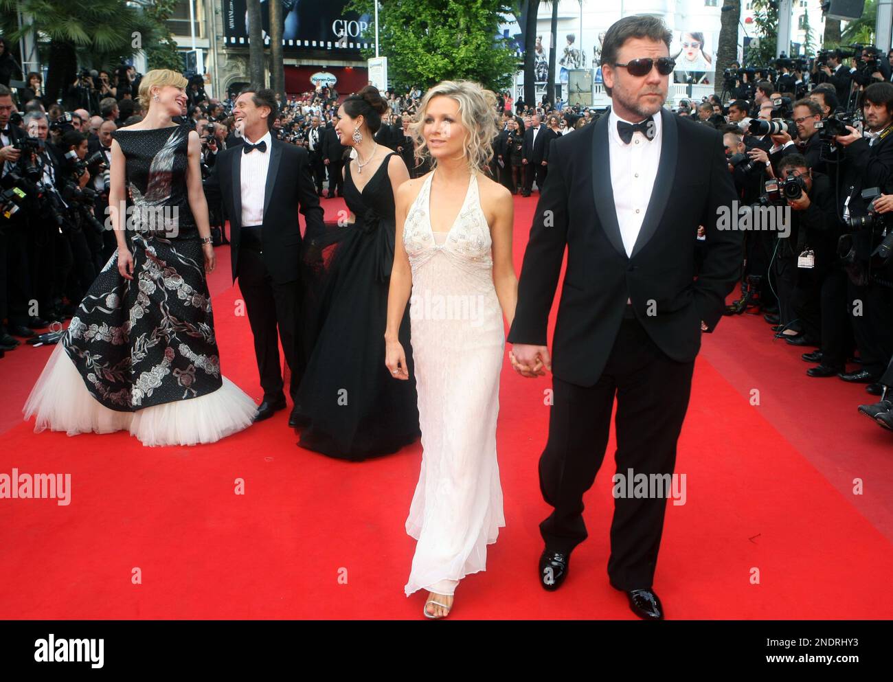 From left, actress Cate Blanchett, producer Brian Grazer, an ...