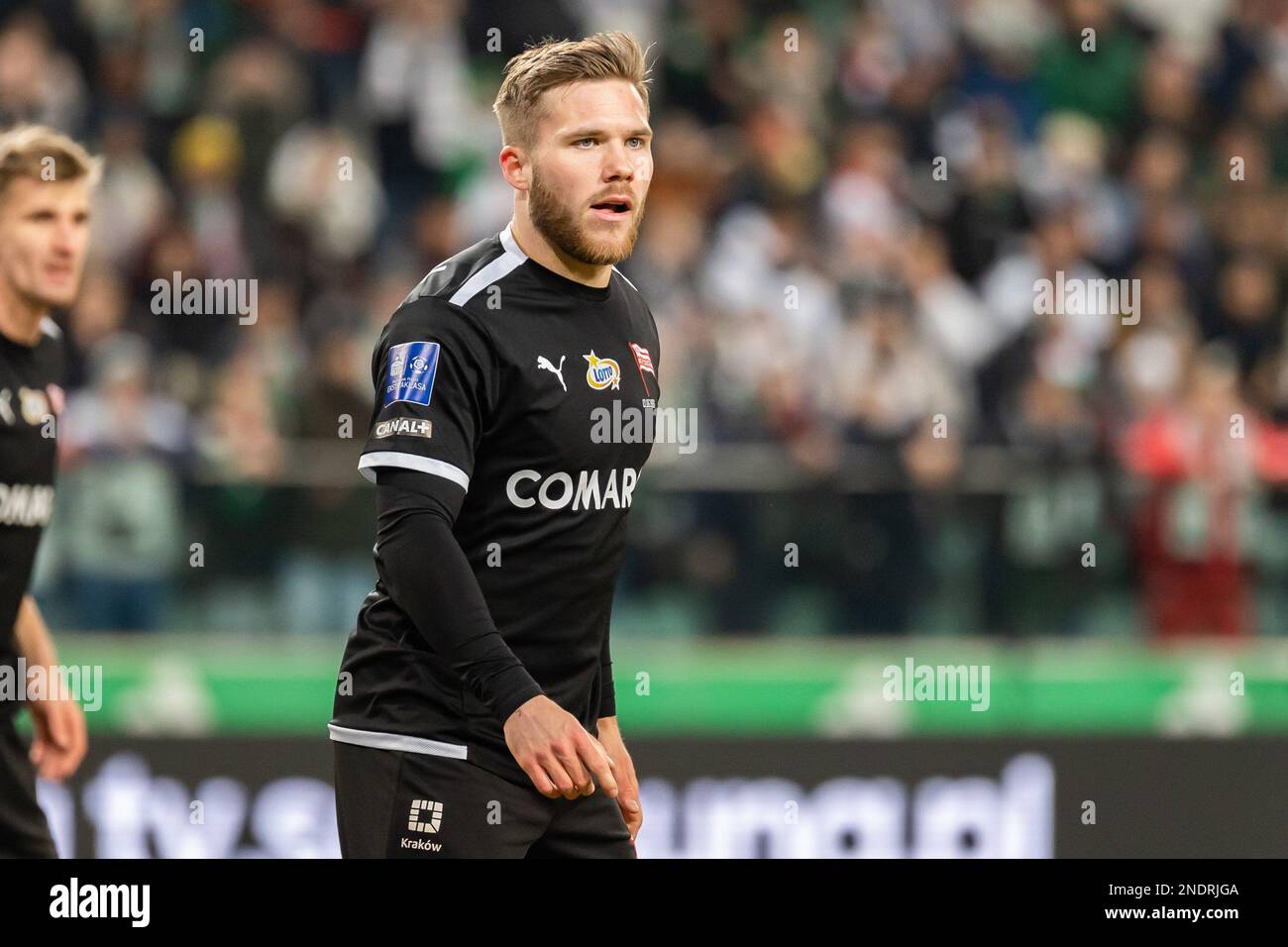 Benjamin Kallman of Cracovia seen during the Polish PKO Ekstraklasa ...