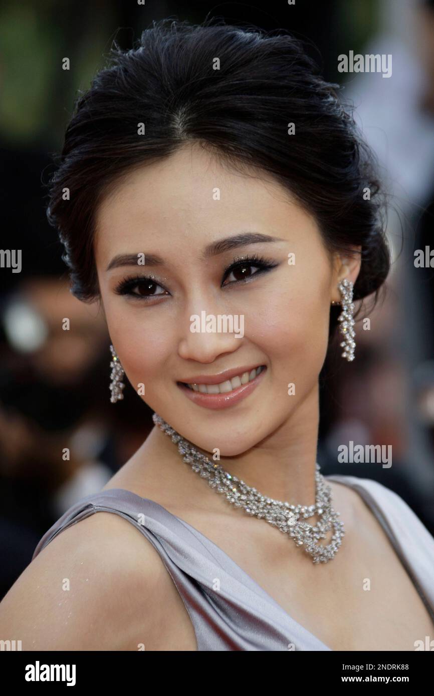 Actress Peng Lin arrives at the premiere for the film "Robin Hood", at ...