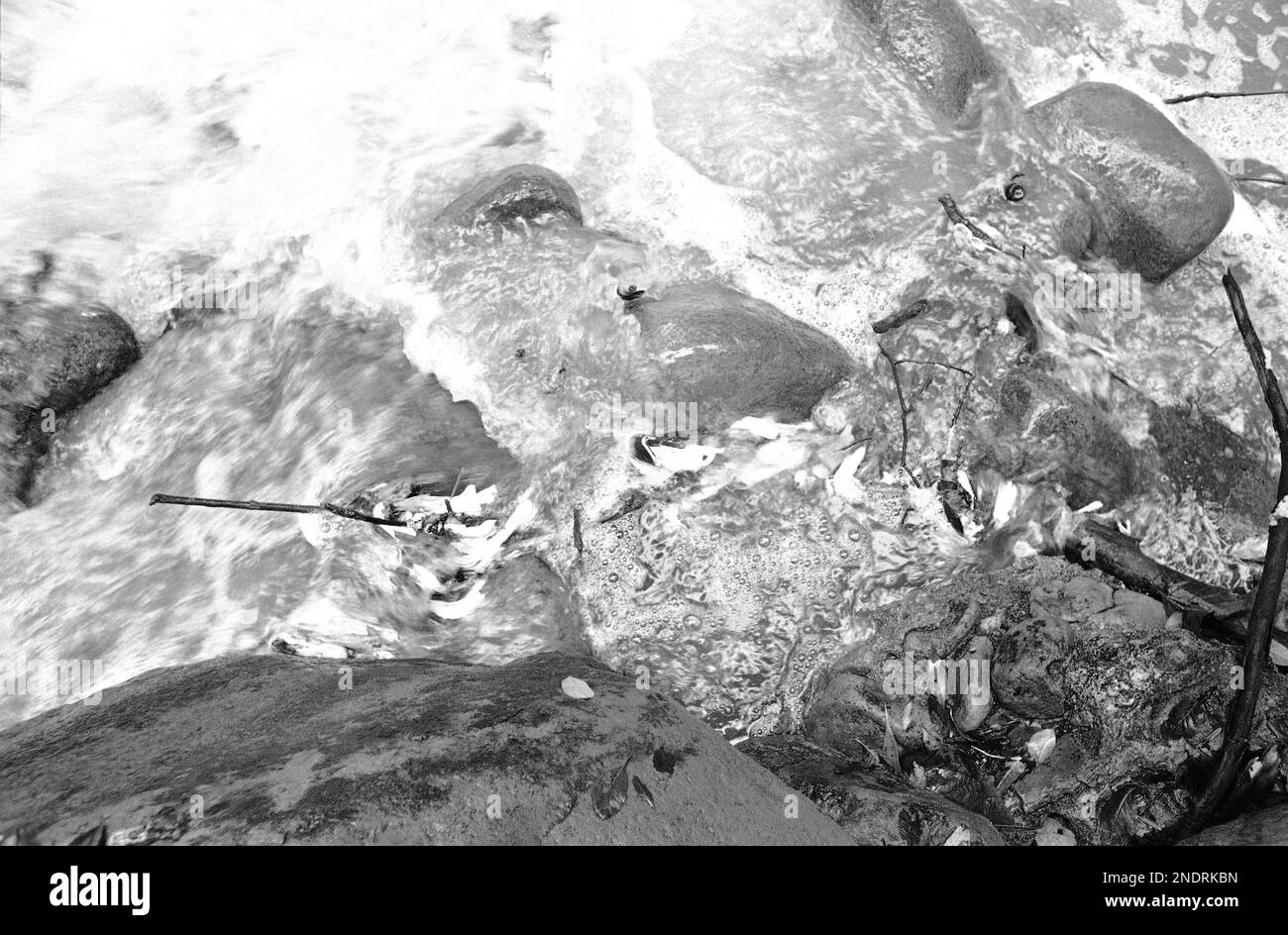 Three types of pollution that plague the Passaic River are represented ...