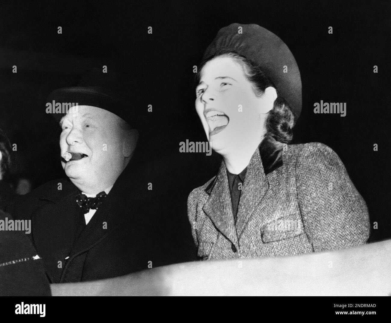 Winston Churchill's Daughter, Mary, 18, in gay moment at the circus (AP ...