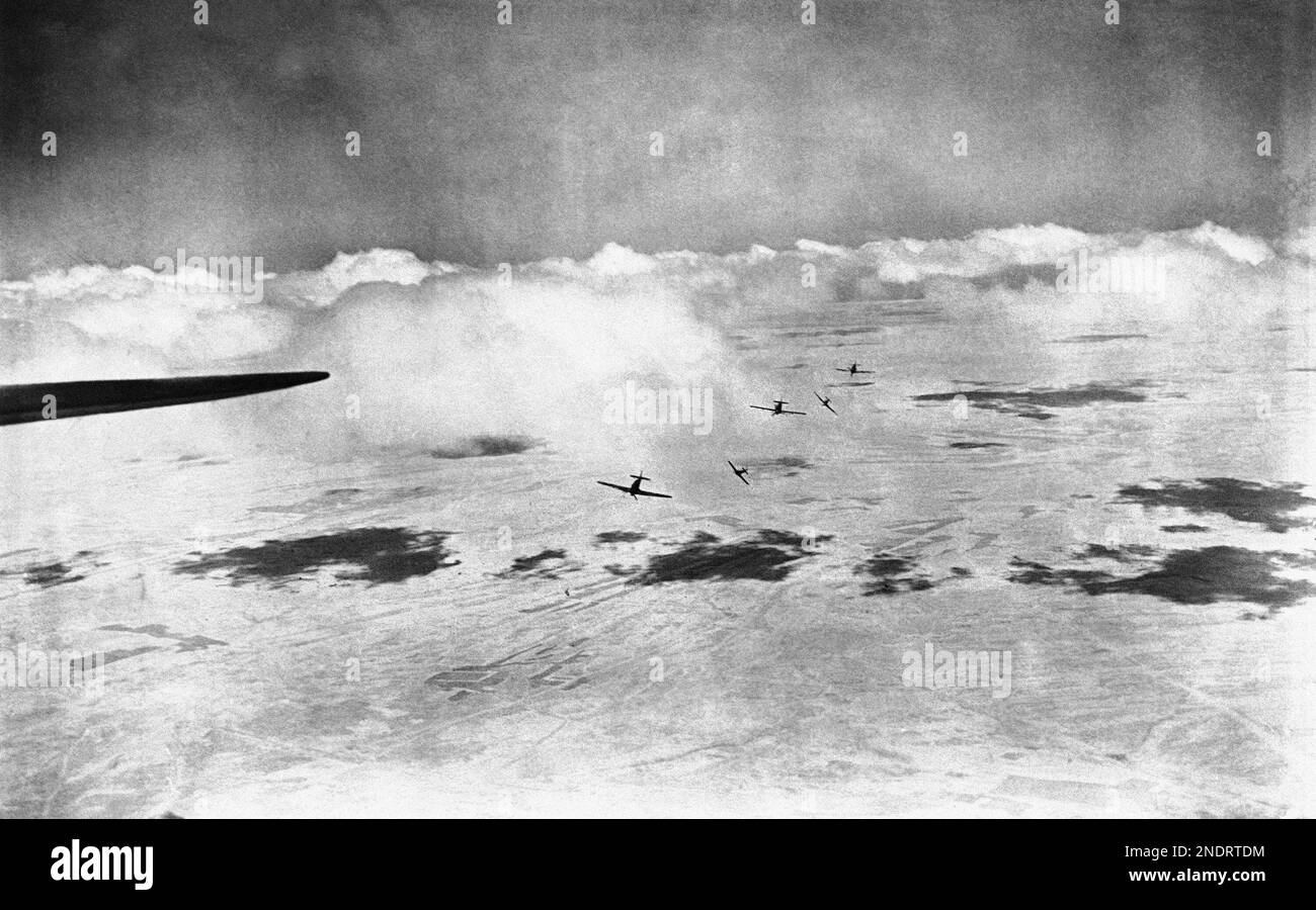 The British air ministry described this as the moment a patrol of ...