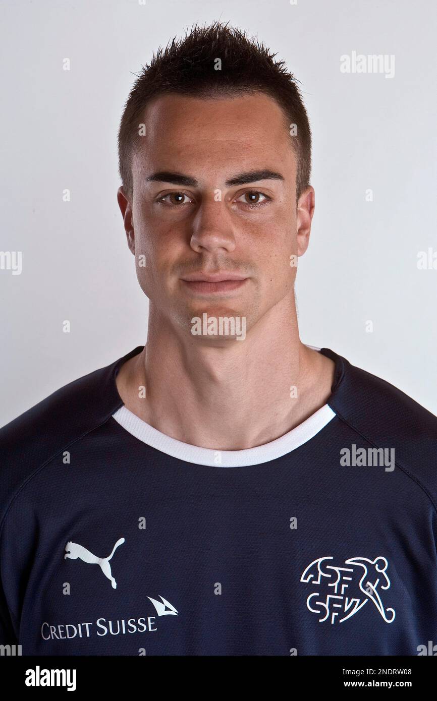 Diego Benaglio, goalkeeper of the Swiss national soccer team poses for ...