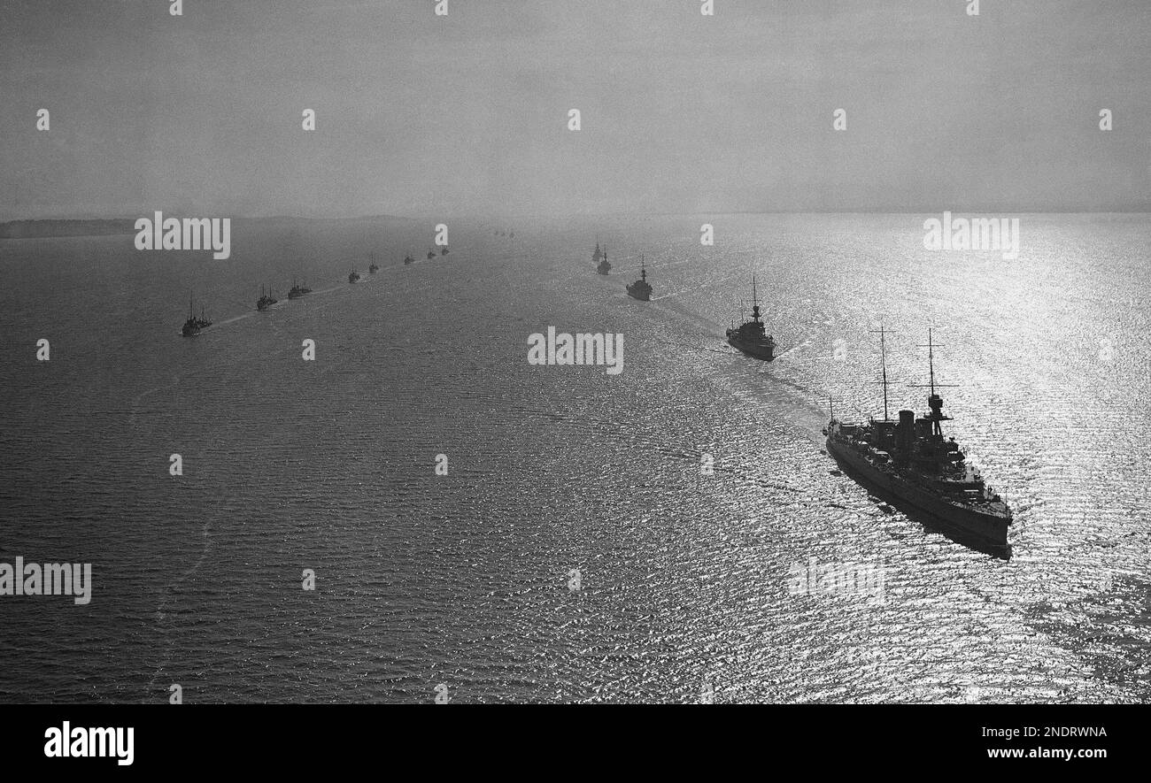 The British fleet arriving in the Solent, England on July. 10, 1935 ...
