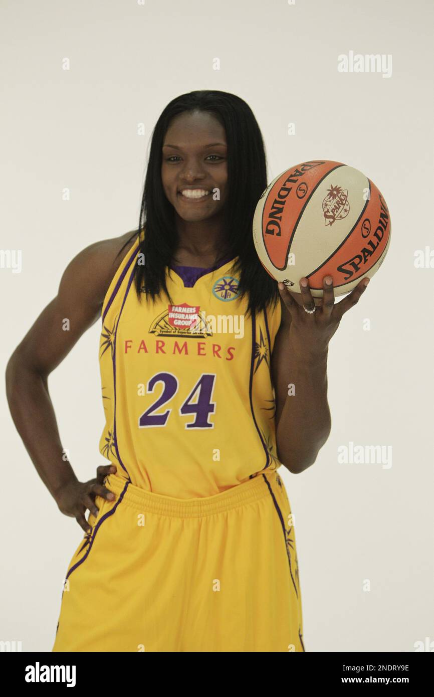 Los Angeles Sparks' Marie Ferdinand-Harris during the WNBA basketball ...