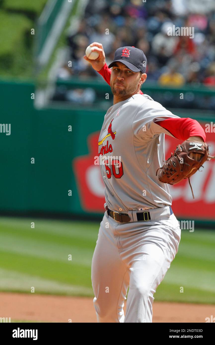 St. Louis Cardinals pitcher Adam Wainwright throws in the second inning ...