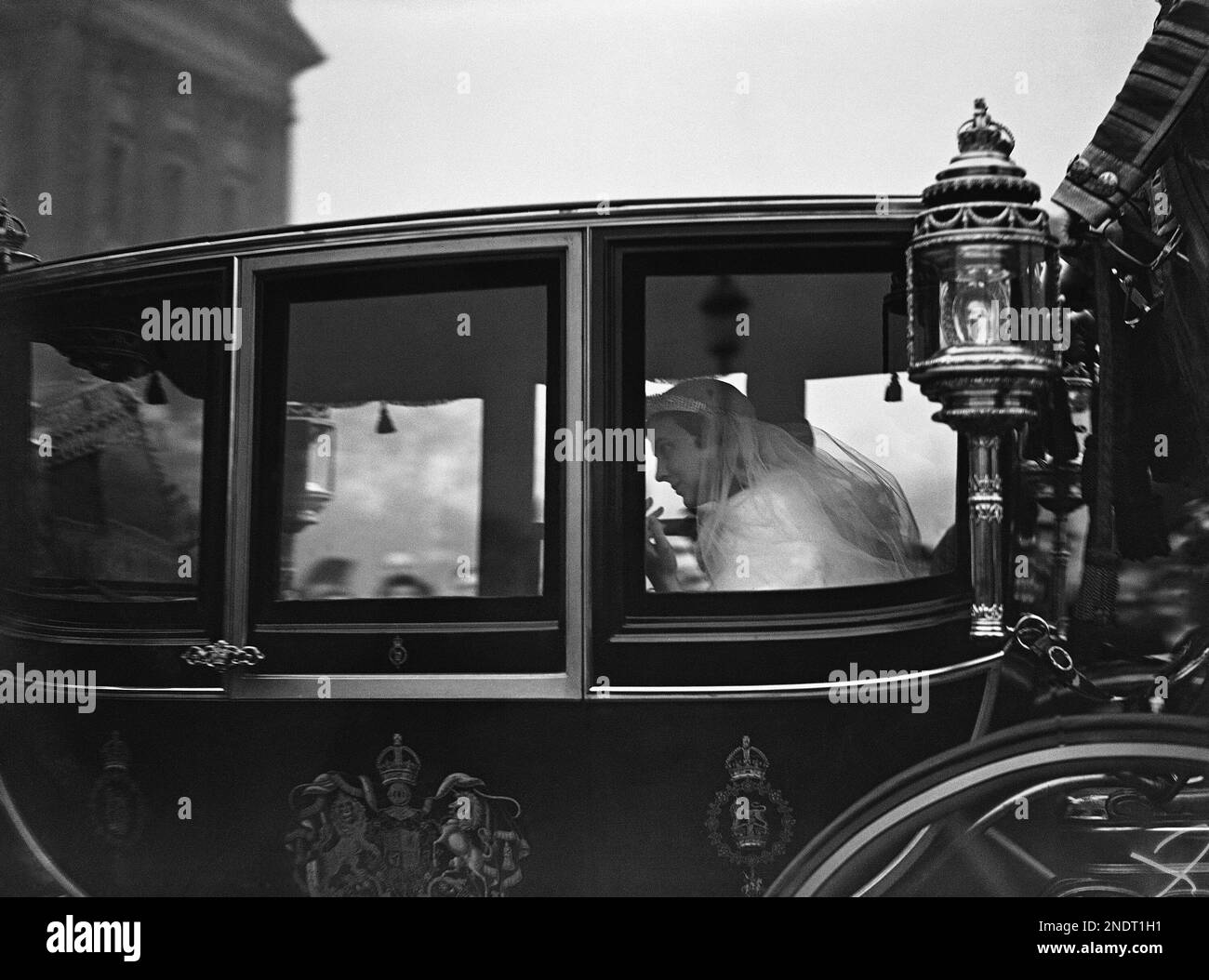 Princess Marina of Greece and Denmark, now Duchess of Kent, arriving at ...