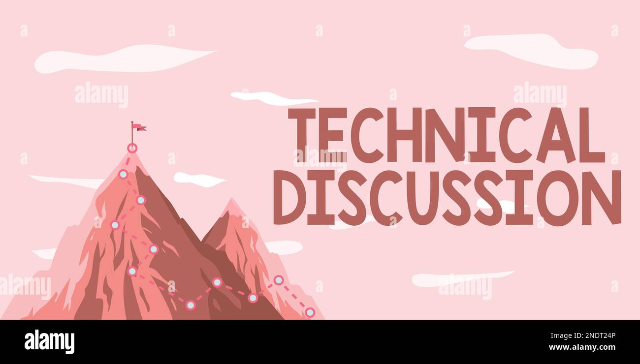 Inspiration showing sign Technical Discussion. Concept meaning ...