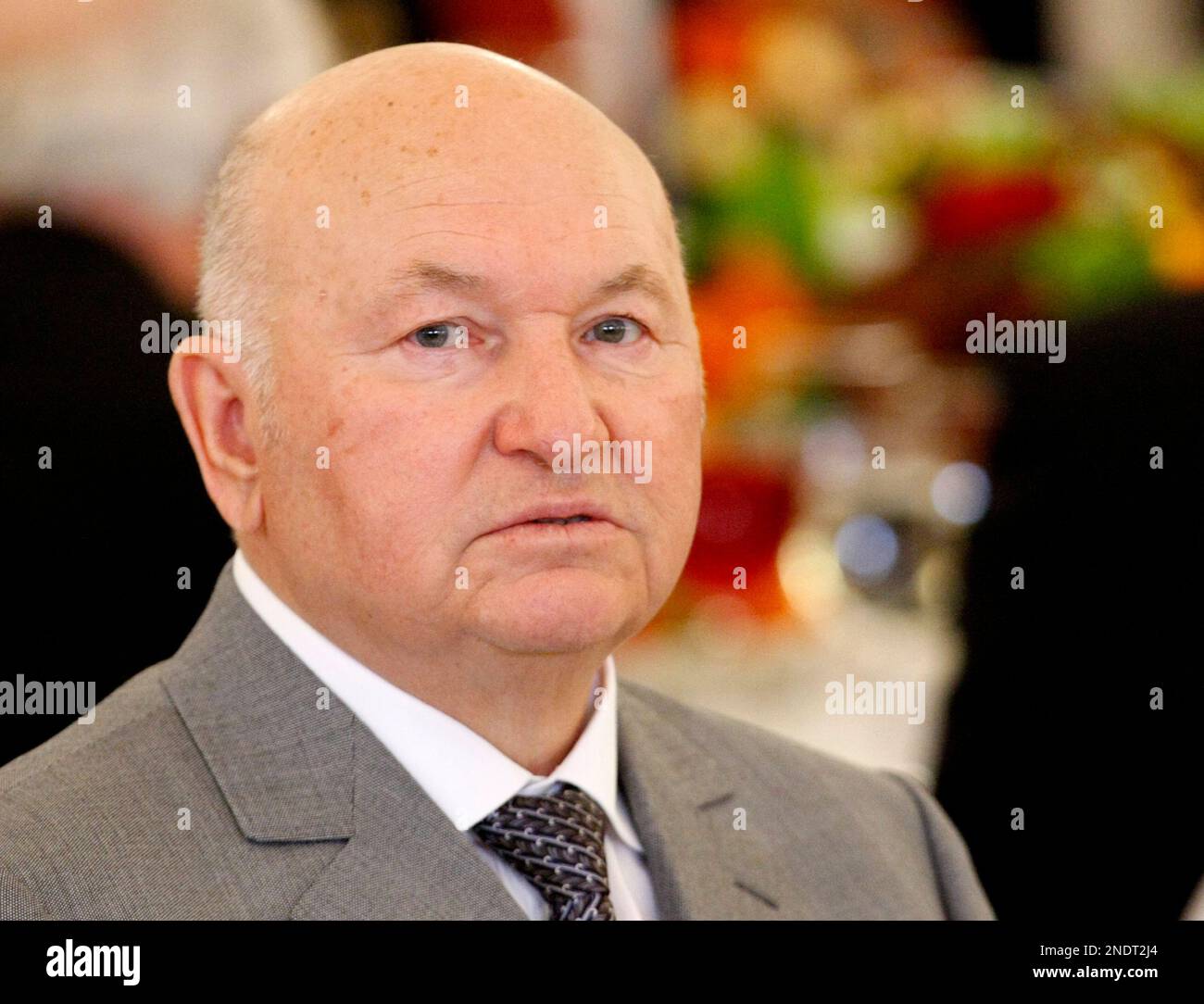 Moscow Mayor Yuri Luzhkov 73, looks on during a ceremonial reception in ...