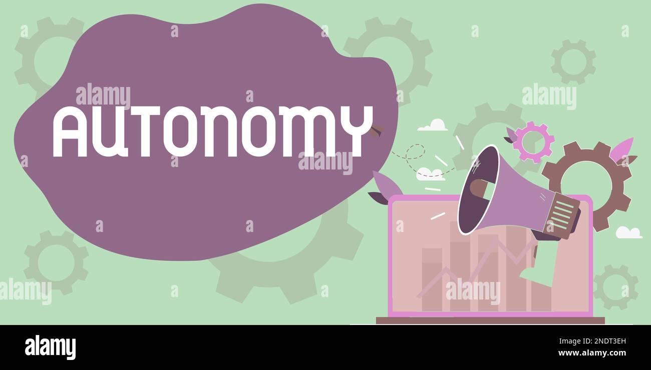 Inspiration showing sign Autonomy. Word for vehicle that can guide ...