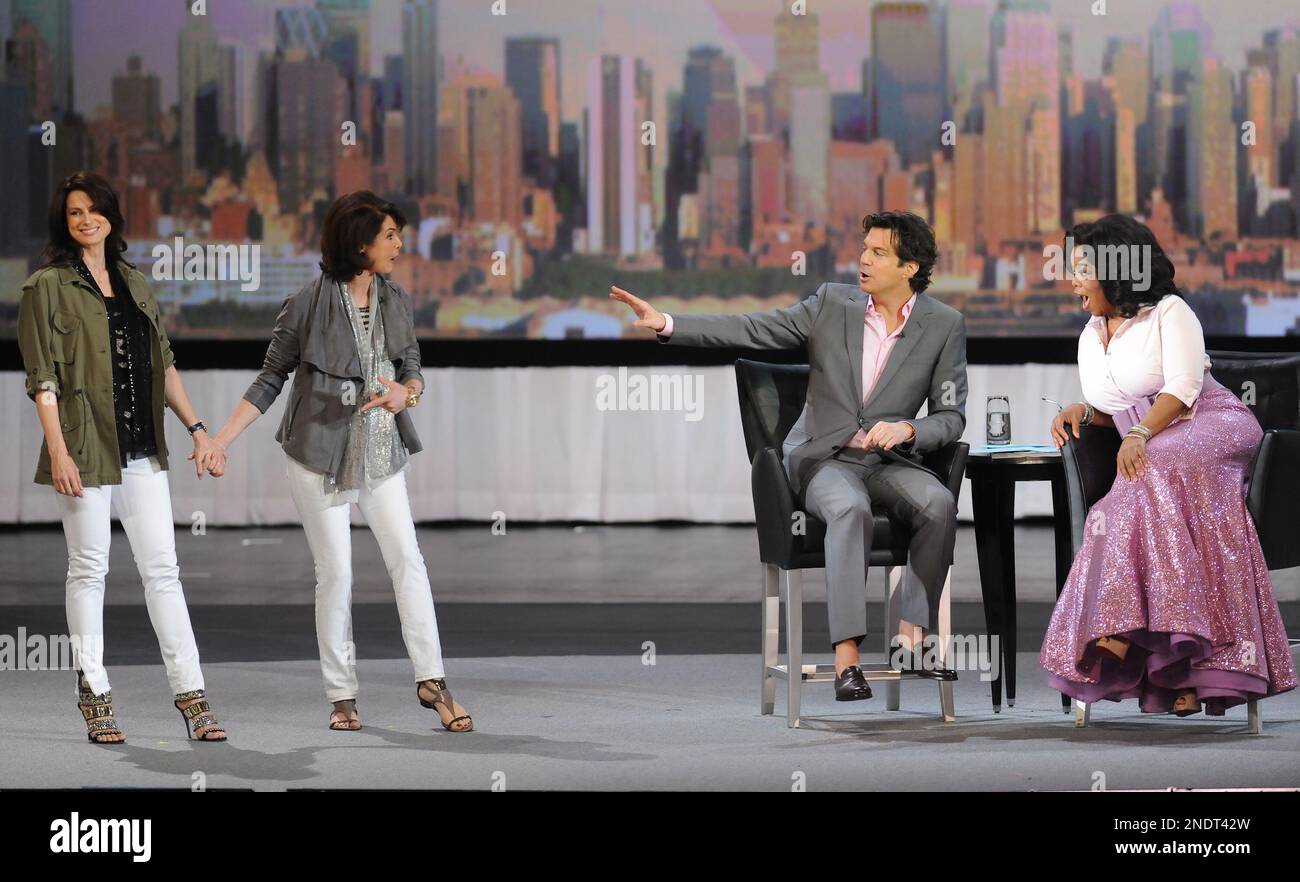 Dayle Haddon, right, and her daughter Ryan partcipate in a taping of ...