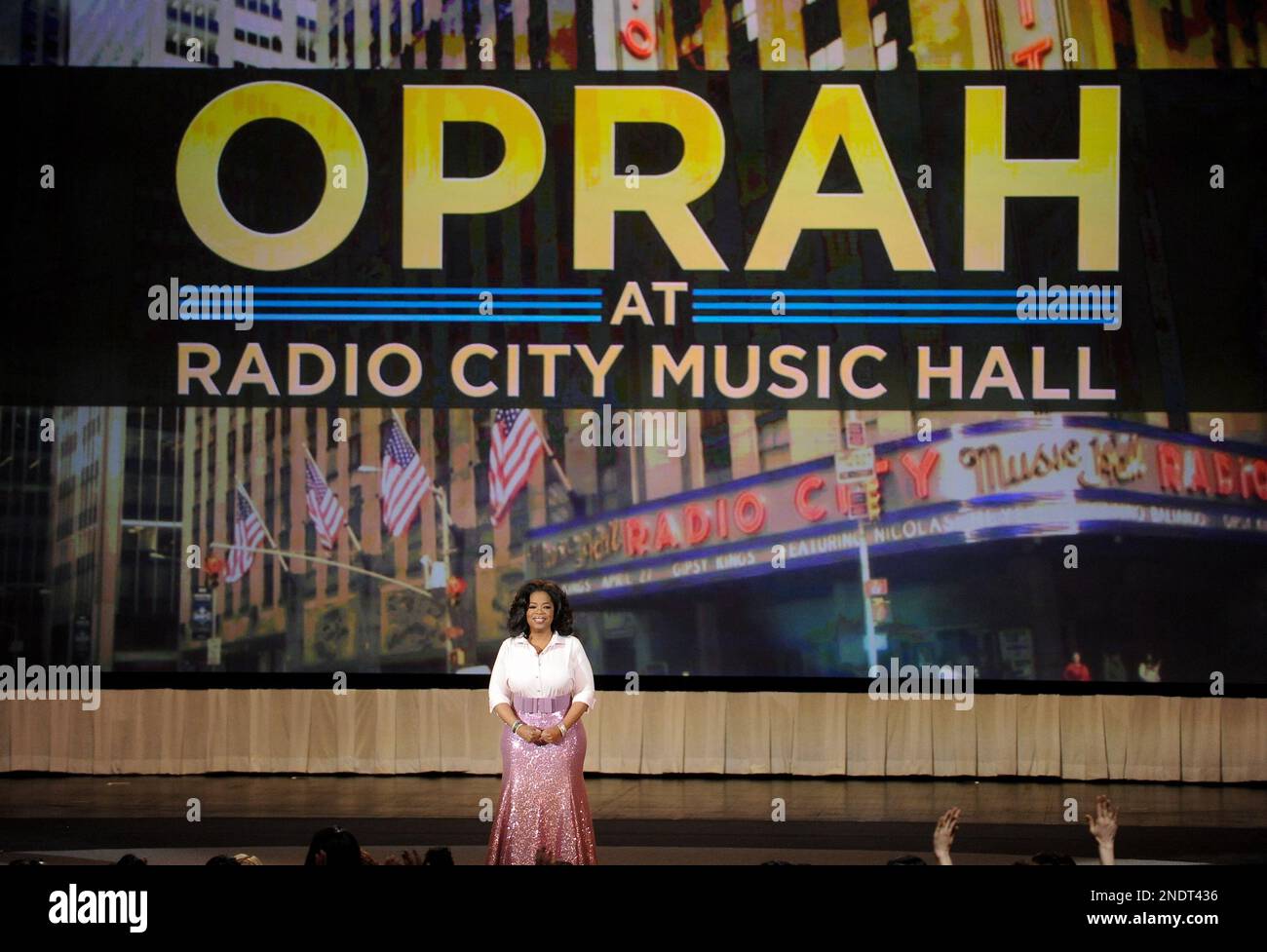 Host Oprah Winfrey during "The Oprah Winfrey Show" live from Radio City ...