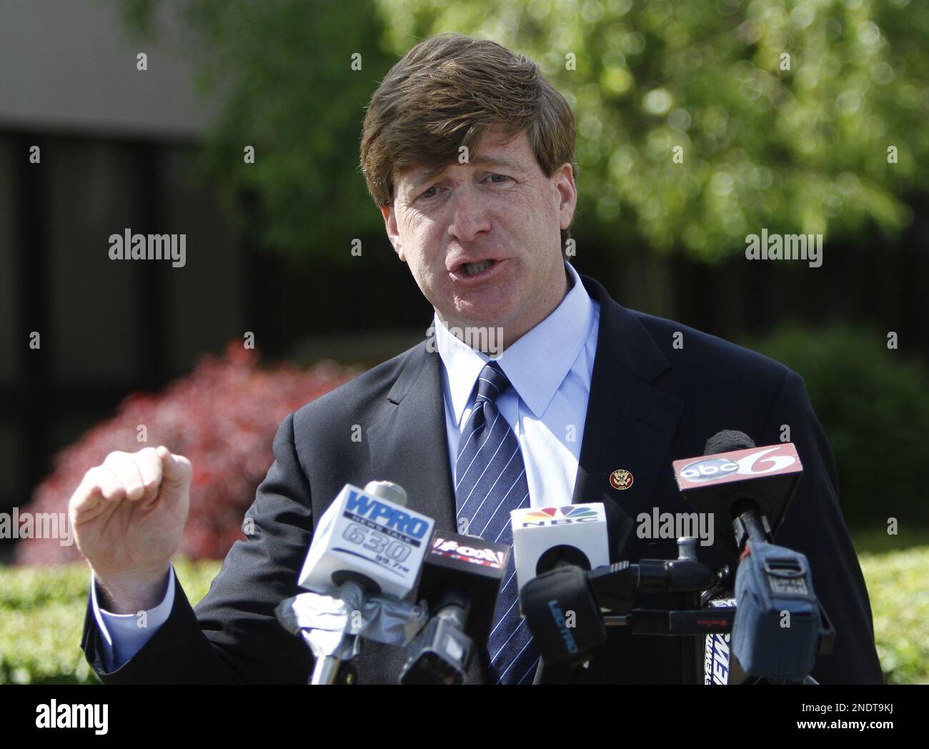 Rhode Island Congressman Patrick Kennedy addresses reporters on his own ...