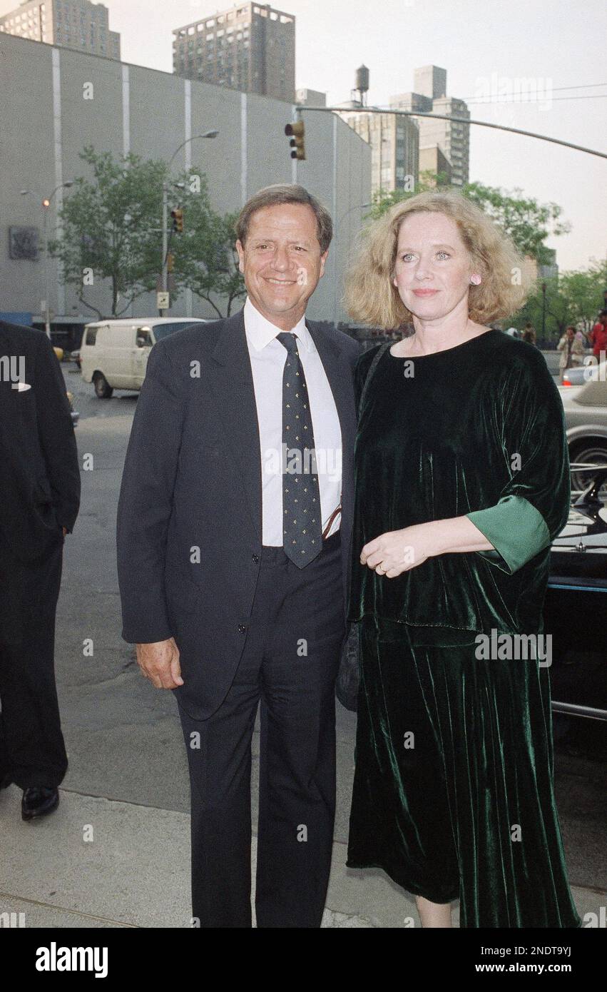 Actress Liv Ullmann and husband Don Saunders arrive for a benefit ...