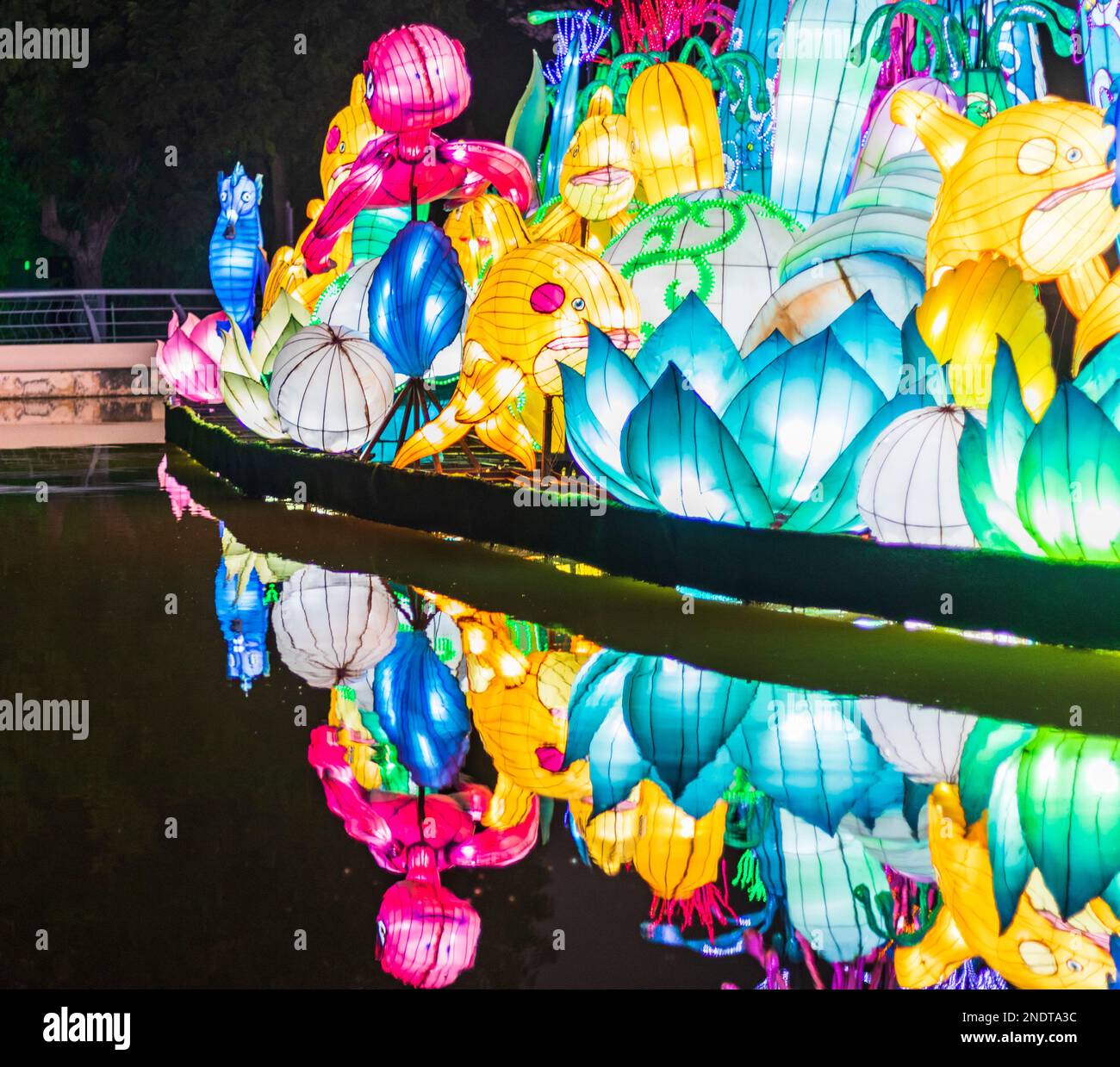 Shot illuminated outdoor installations hi-res stock photography and ...