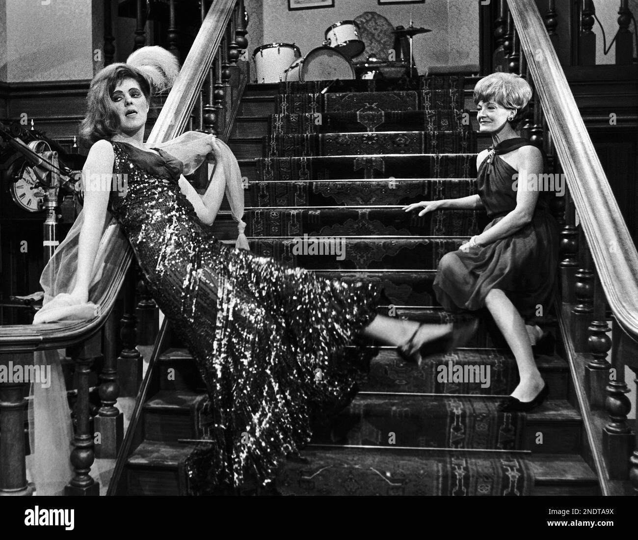 Actress Lynn Redgrave, 22, is watched by her mother, actress Rachel ...