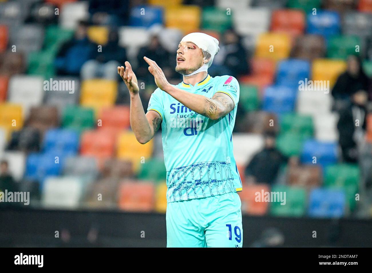 Friuli - Dacia Arena stadium, Udine, Italy, January 30, 2023, Verona's ...