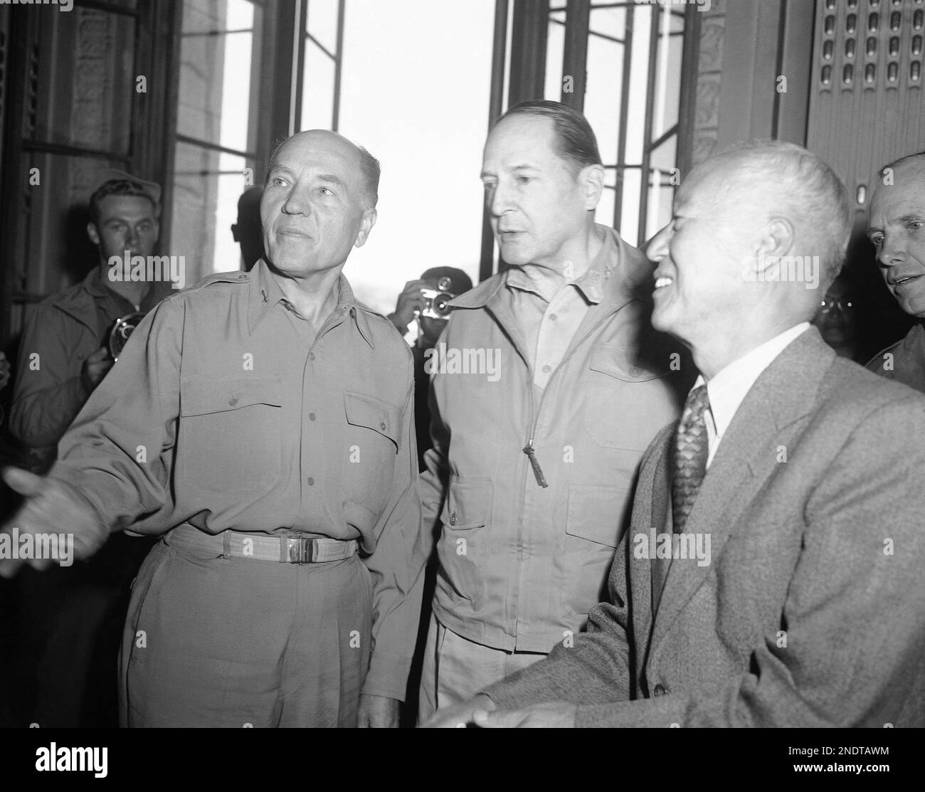 Major General D.O. Hickey, General Douglas MacArthur, chief of staff ...