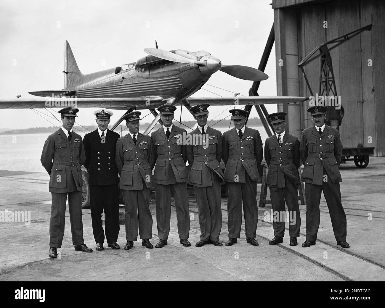 The British team competing in the Schneider race, seen at Calshot ...