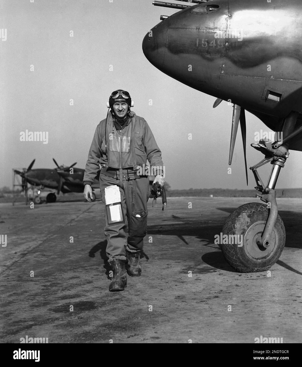 Lieutenant Colonel Frank B. James, a Lightning P-38 Fighter Group ...