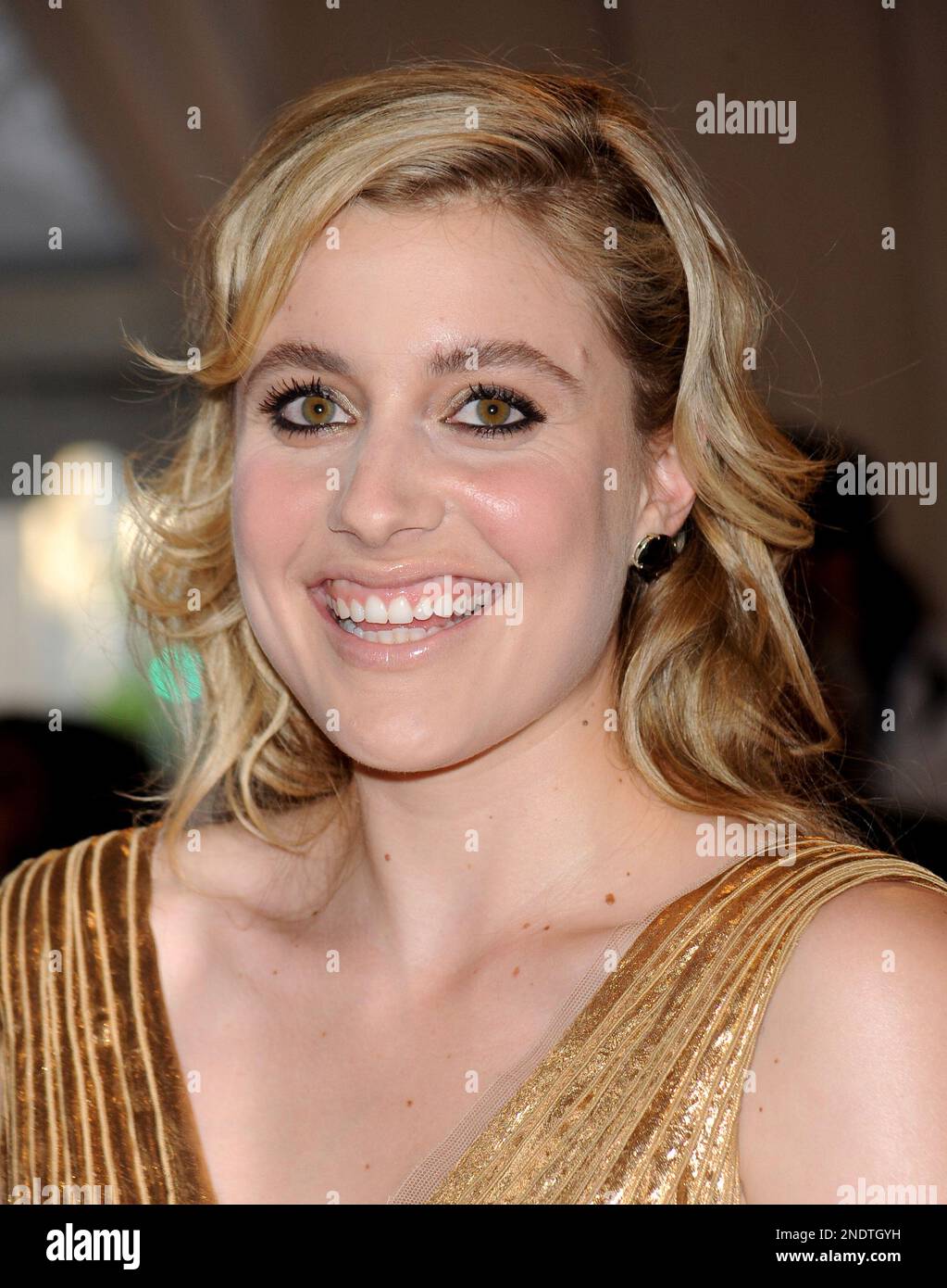 Actress Greta Gerwig arrives at the Metropolitan Museum of Art Costume ...
