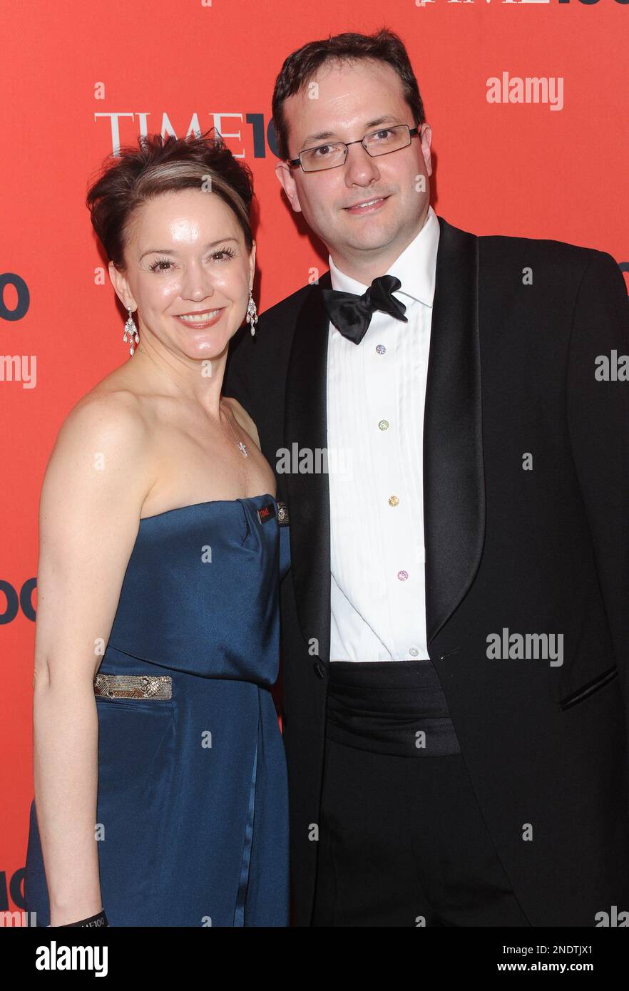 Honoree Deborah Gist, left, and husband attendsthe TIME 100 gala ...
