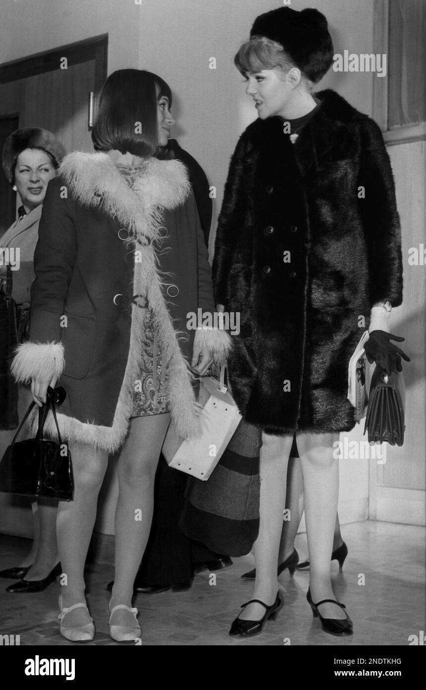 British actress Rita Tushingham, left, and Lynn Redgrave are seen at ...